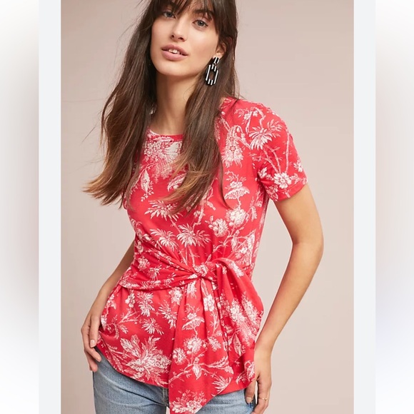 Maeve | Tops | Maeve By Anthropologie Sherbrooke Tie Front Top | Poshmark